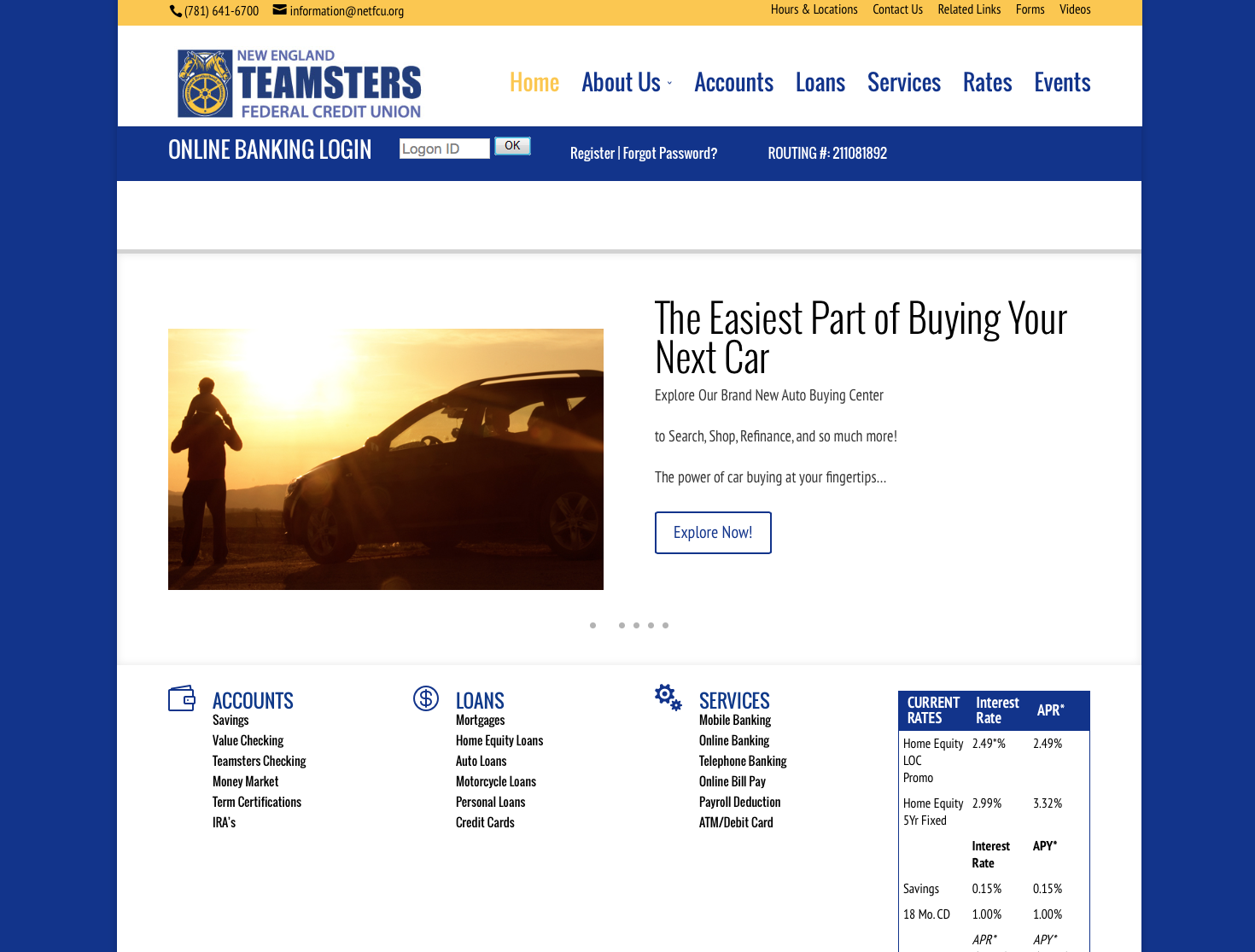 New England Teamsters Federal Credit Union | GraVoc