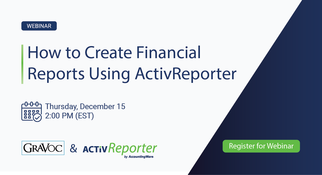 Webinar: How to Create Dynamics GP Financial Reports Using ...