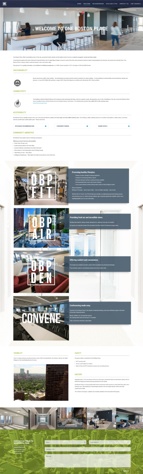 Property Website to Showcase One Boston Place | GraVoc